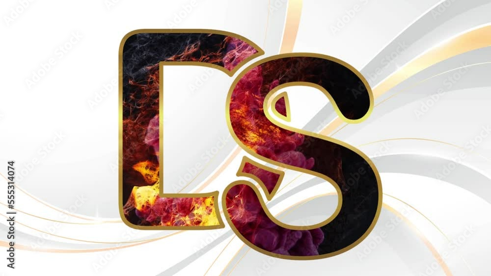 DS Letter logo animation video, D AND S alphabet interlocked logo ...