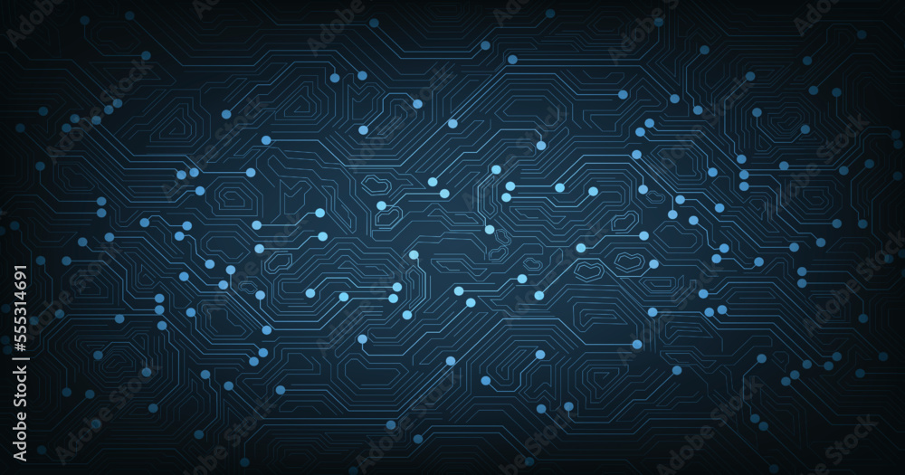 Abstract futuristic circuit board Illustration computer technology ...