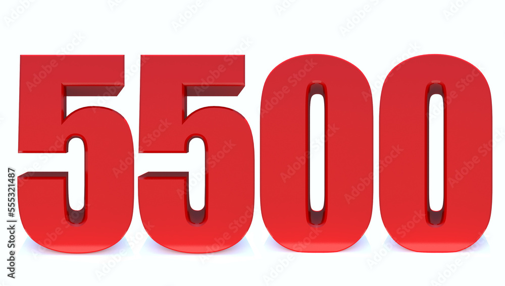 5500 number Stock Illustration | Adobe Stock
