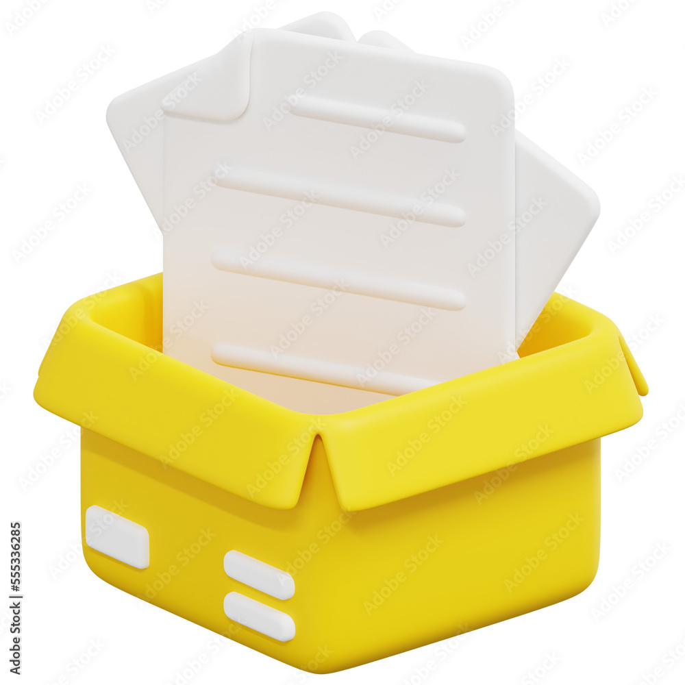 backlog 3d render icon illustration Stock Illustration | Adobe Stock