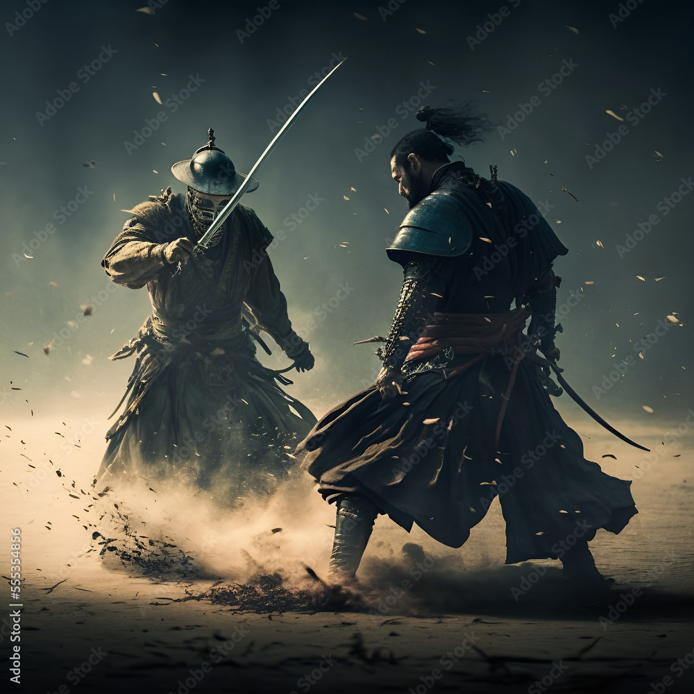 Samurai Epic Battle Stock Photo | Adobe Stock