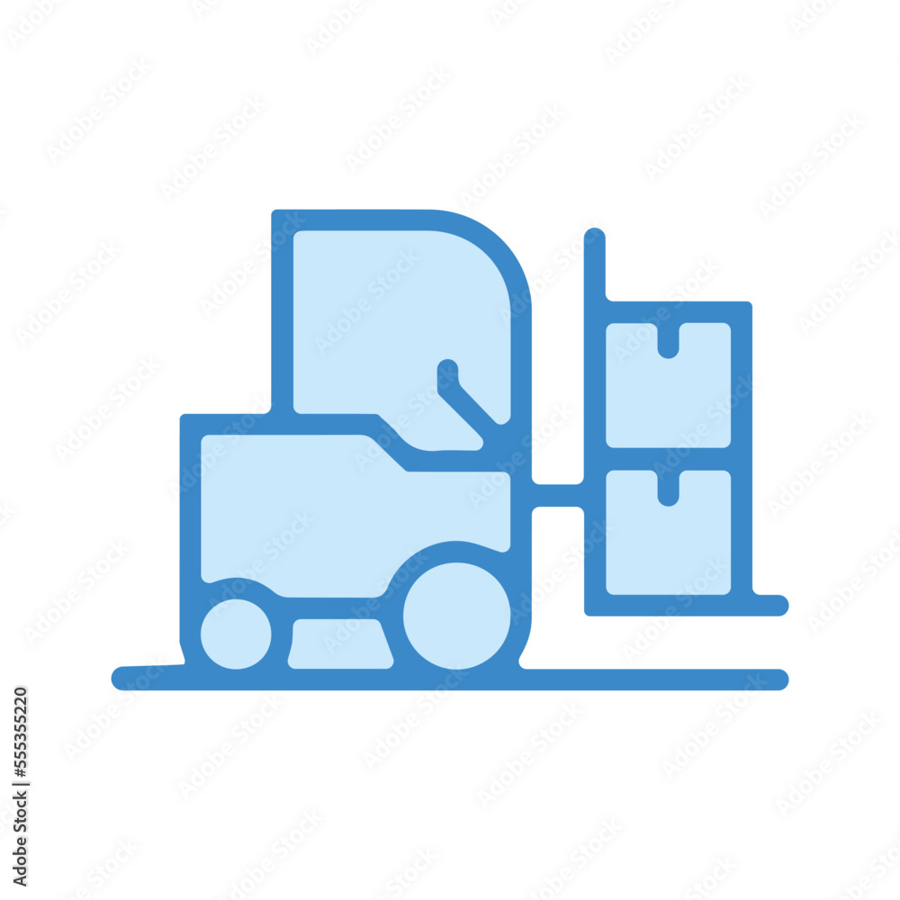 Vecteur Stock Pictogramme icones et logo chariot elevateur logistique ...
