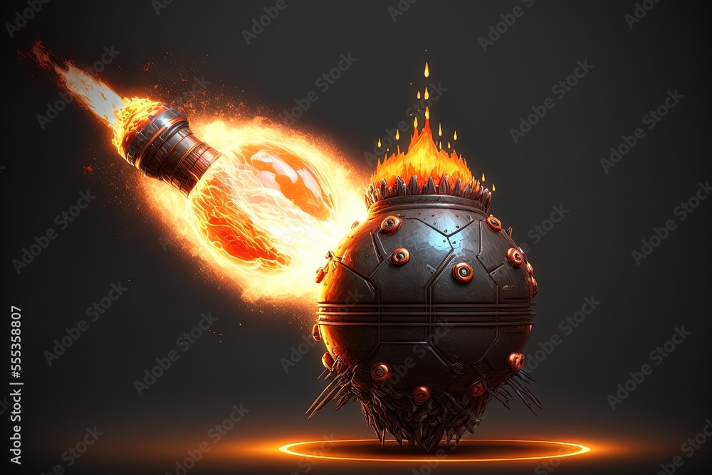 An animated image of a bomb going off and a dynamite going off ...