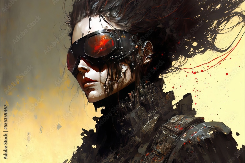 4K resolution or higher, beautiful cyberpunk alien humanoid Female ...