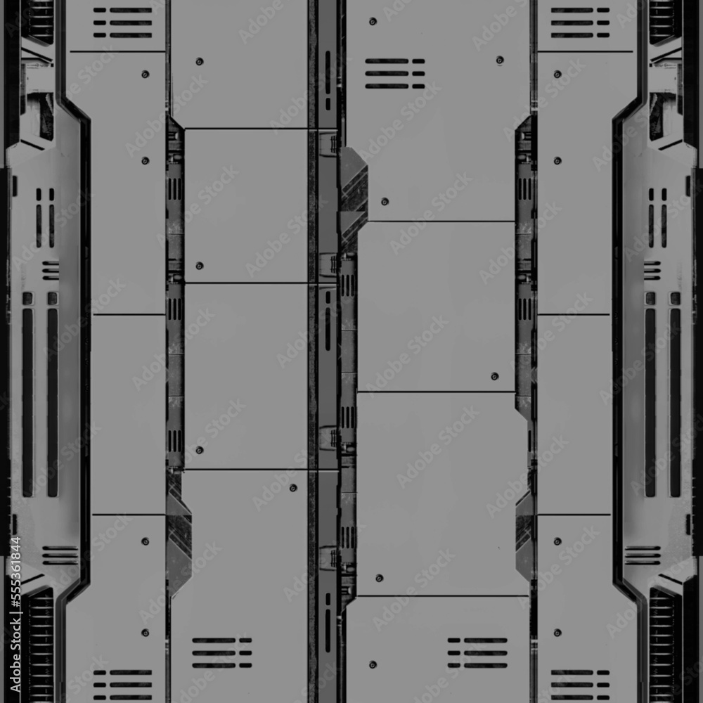 Sci-Fi Ceiling Stock Illustration | Adobe Stock