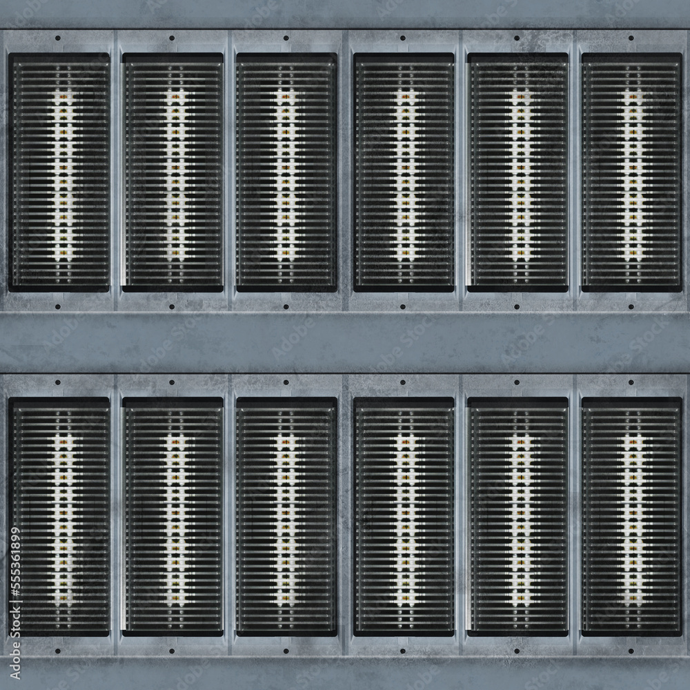 Sci-Fi Ceiling Stock Illustration | Adobe Stock