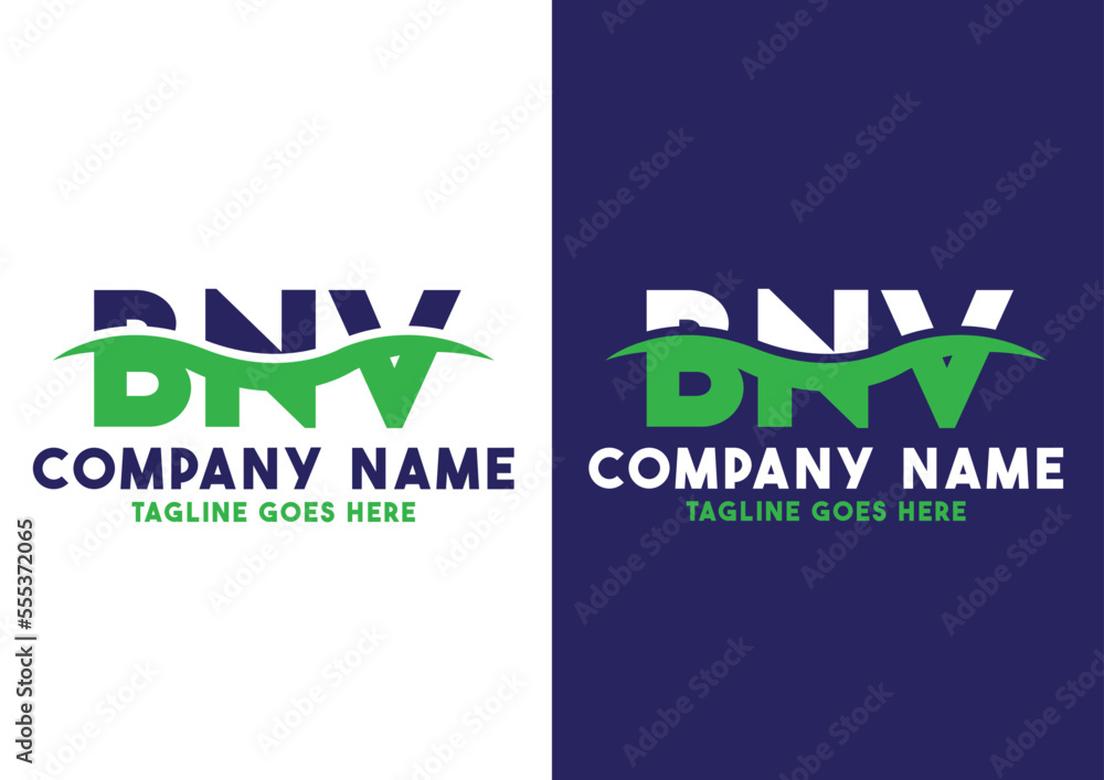 Letter BNV logo design template, BNV logo Stock Vector | Adobe Stock