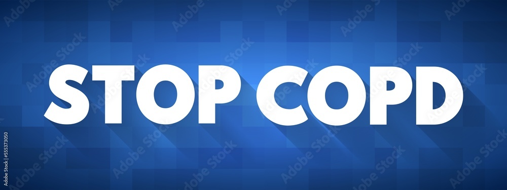 Stop COPD text quote, medical concept background Stock Illustration ...