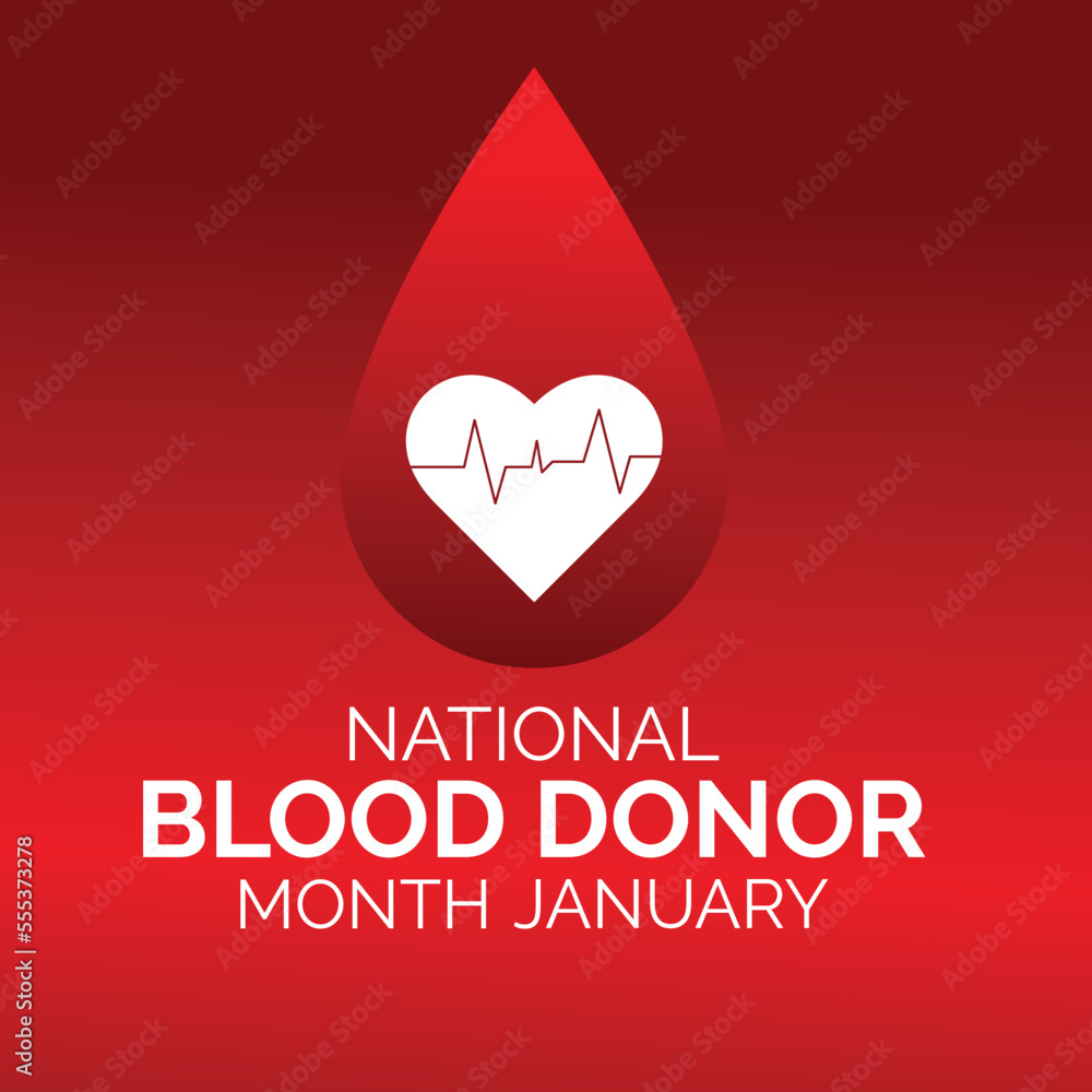 Vector illustration on the theme of National Blood Donor month observed ...