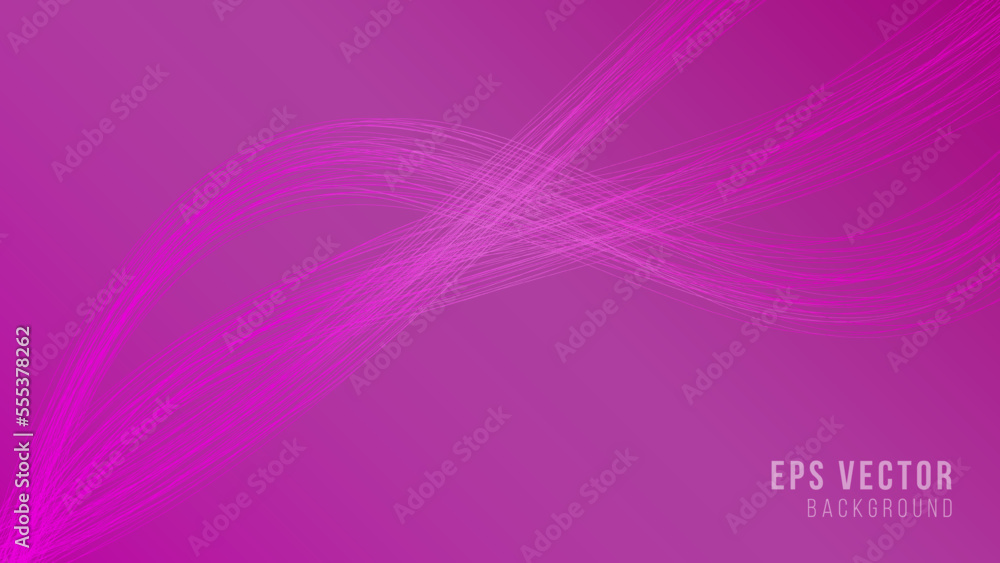 Abstract wavy lines, pink background with lines and layers. Profile ...