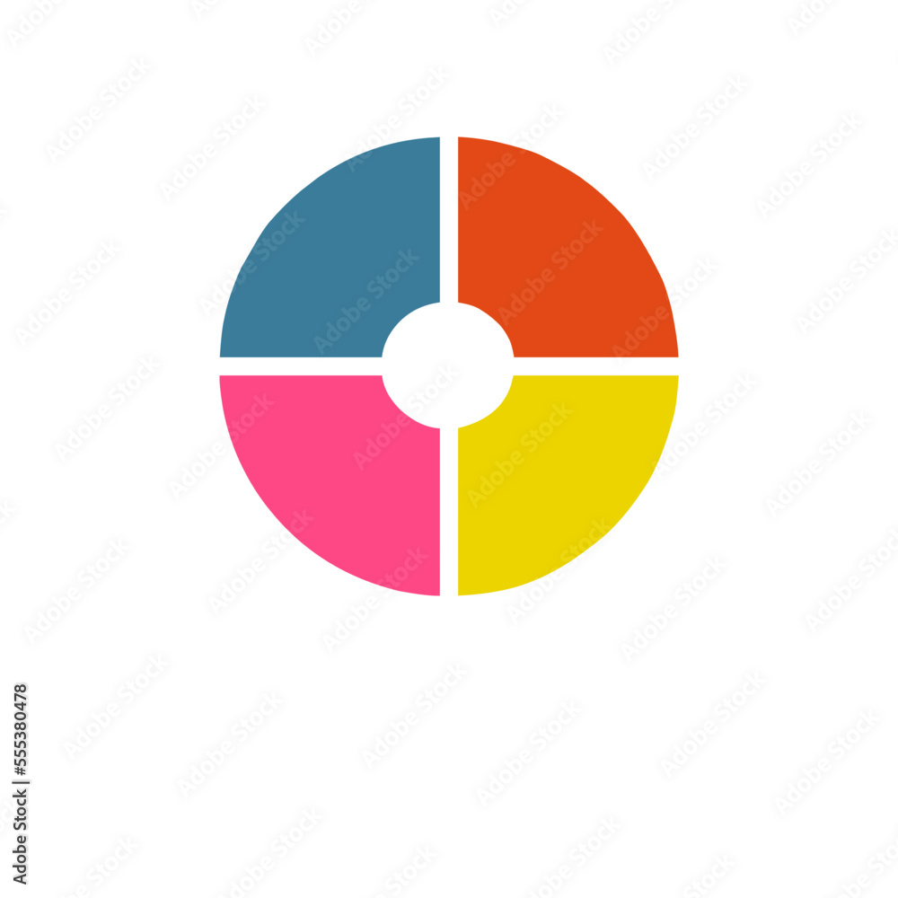 Pie Chart For Infographics Stock Vector | Adobe Stock