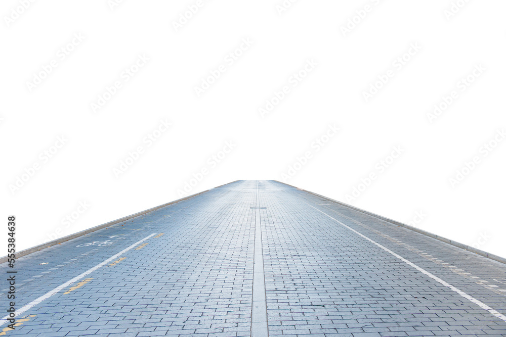 Empty road street in PNG isolated on transparent background Stock-Foto ...