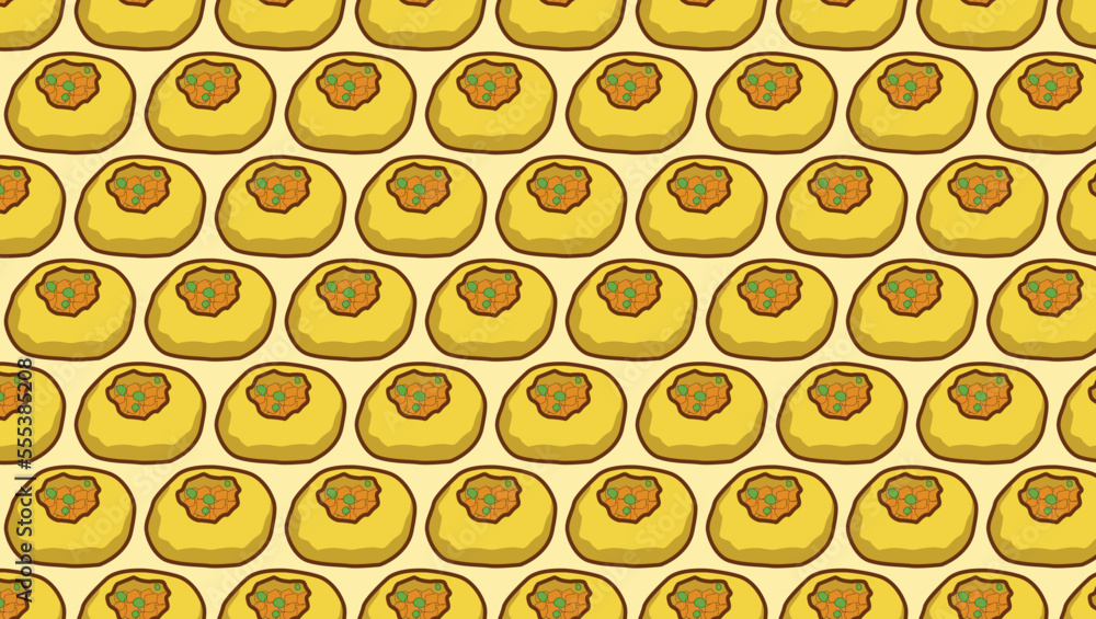 Pani Puri Gol Gappa Asian Food Theme Digital Paper Pattern Wallpaper ...