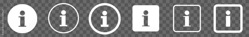 Info Point Icon White | Information Illustration | i Point Symbol ...