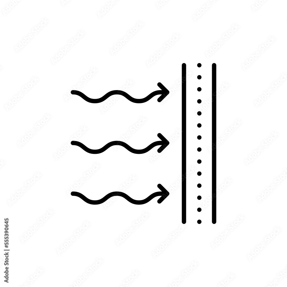 simple black wind protection sign Stock Vector | Adobe Stock