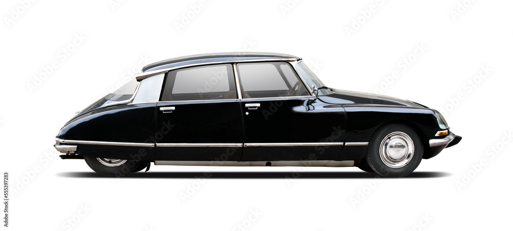 Citroen DS classic side view isolated on white background, 15 January ...