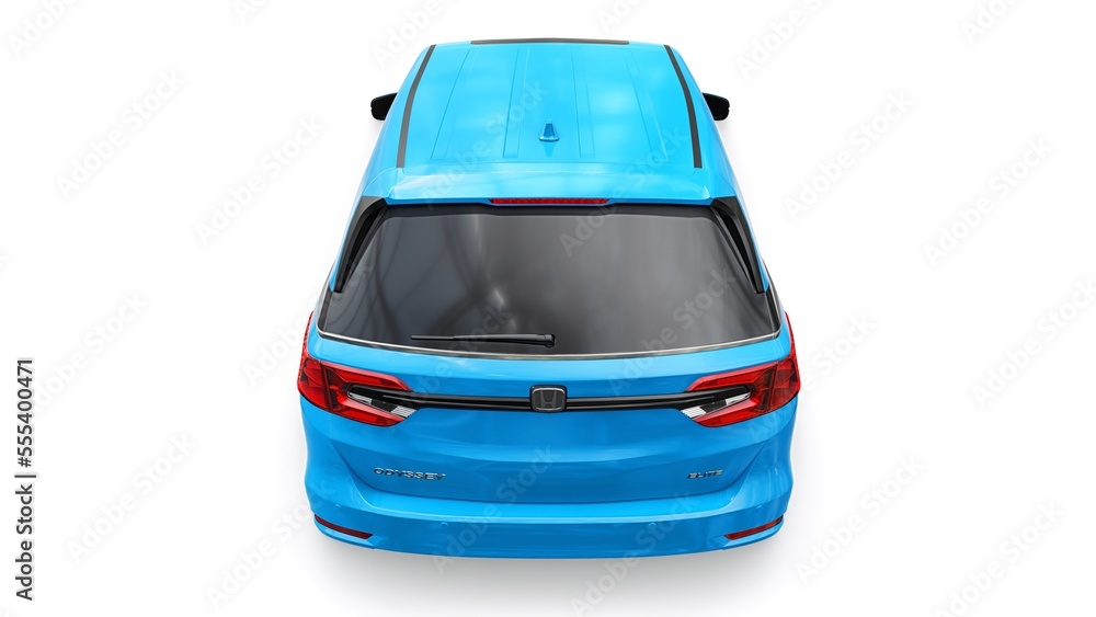 Dallas Usa December 14 2022 Honda Odyssey Elite 2022 Blue On A