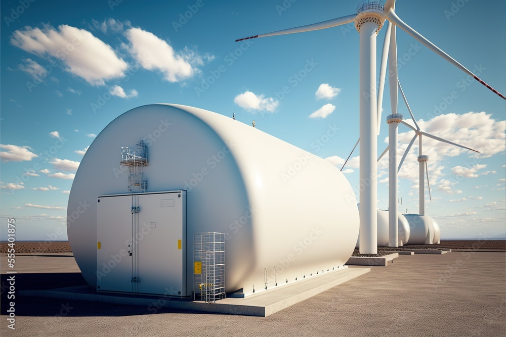 Wind turbine facility for clean electricity solar and hydrogen energy ...