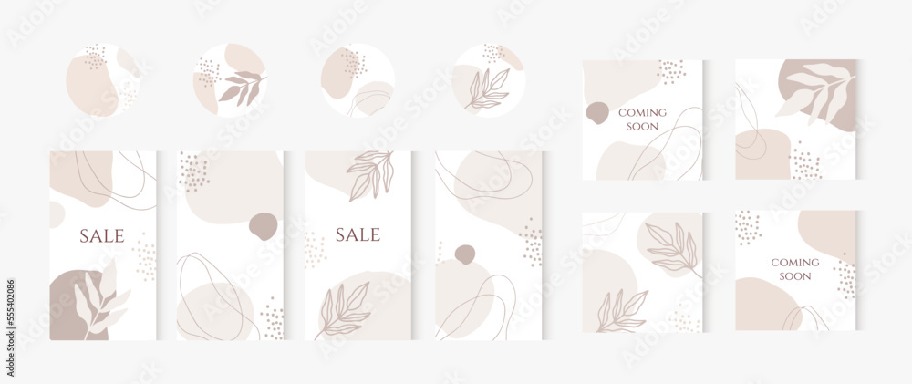 instagram post and stories. Insta story templates and highlights covers ...