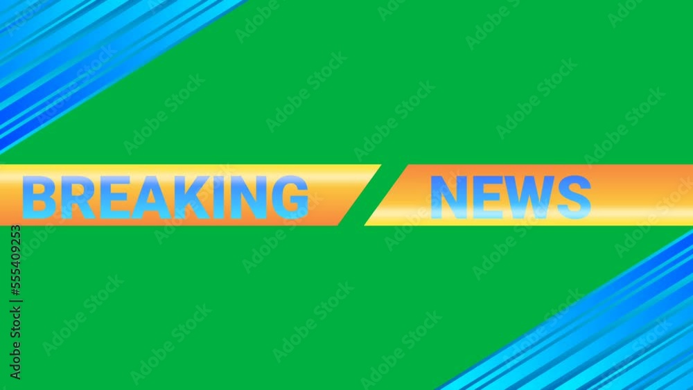 breaking and live news intro for news clip, events and broadcasting on ...