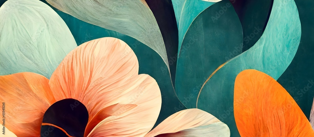 Organic floral wallpaper. Abstract background illustration Stock ...