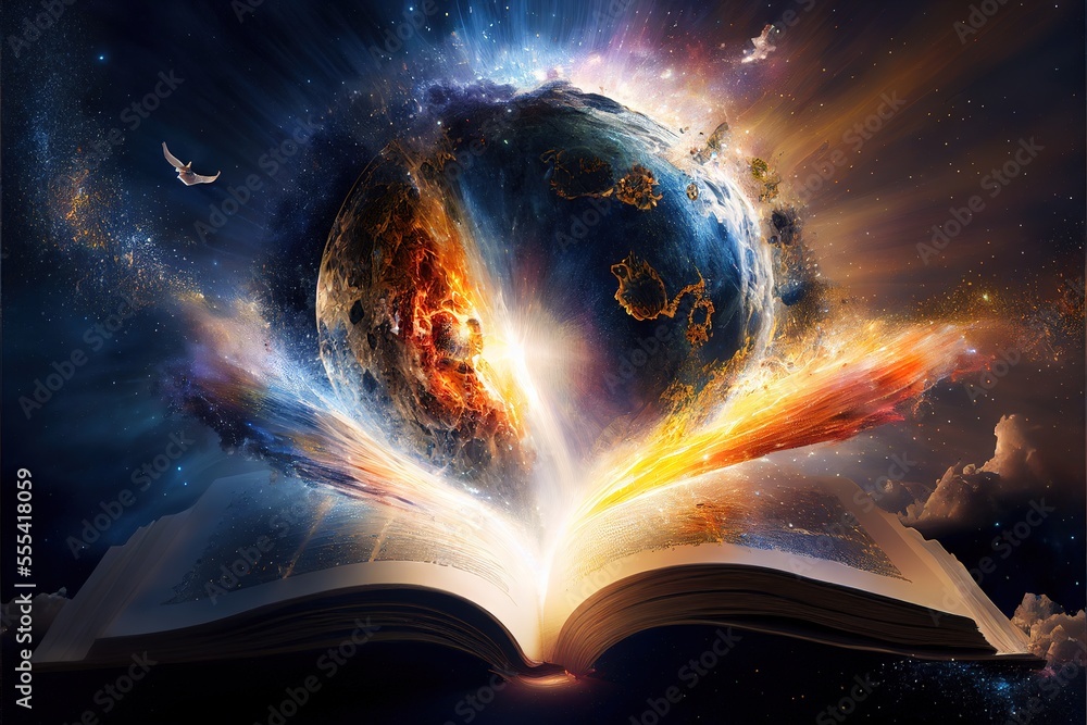 The Beginning Of Universe Setting New Life Showing The Word Of God ...