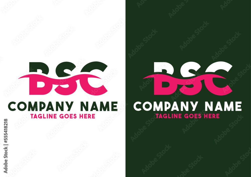 Letter BSC logo design template, BSC logo Stock Vector | Adobe Stock