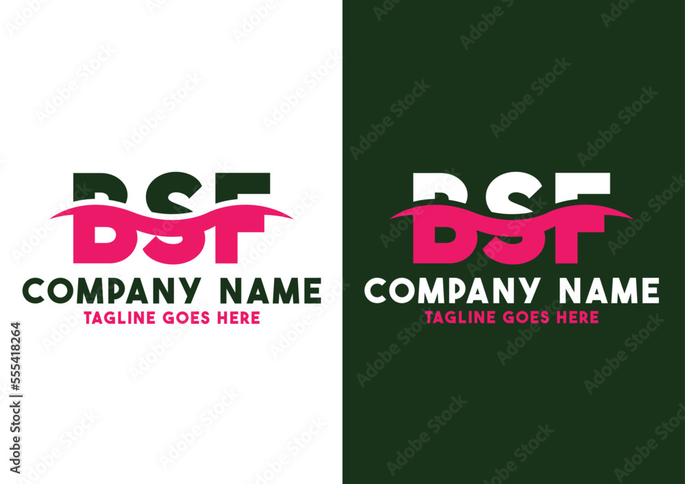 Letter BSF logo design template, BSF logo Stock Vector | Adobe Stock