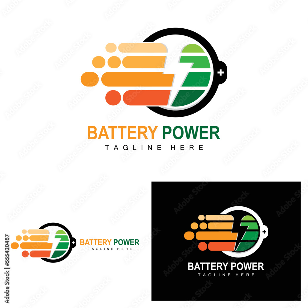 Battery Logo Design, Technology Charging Illustration, Company Brand ...