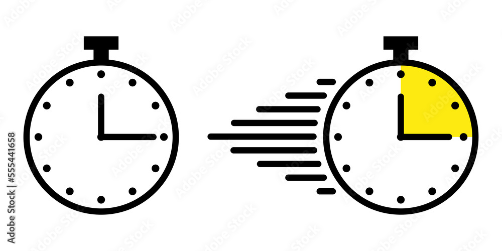 Normal Time And Rush Time Isolated Time Icon Signs Transparent Speed normal-time-and-rush-time-isolated-time-icon-signs-transparent-speed
