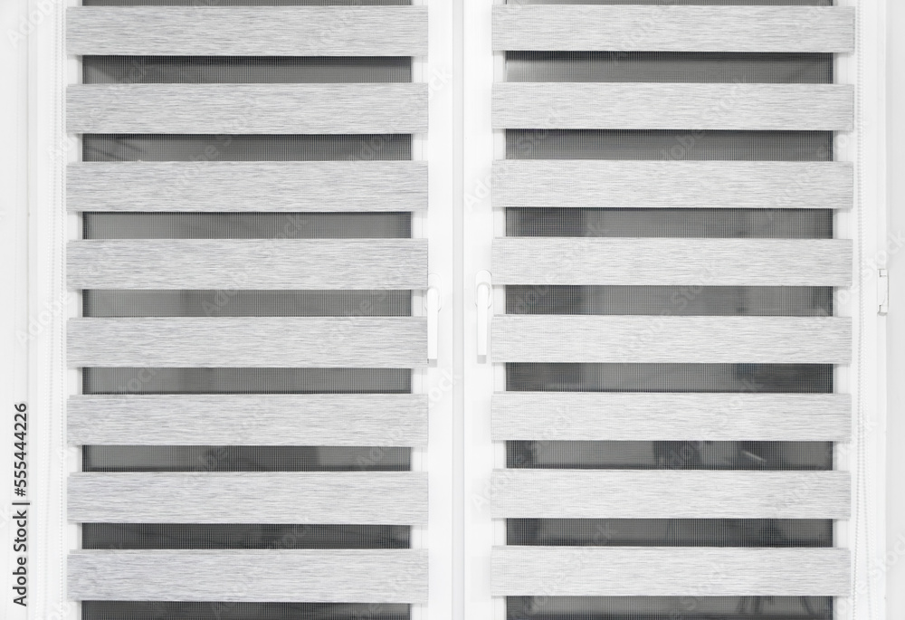 Roller window blinds and curtains, roll jalousie. Plastic or aluminum ...