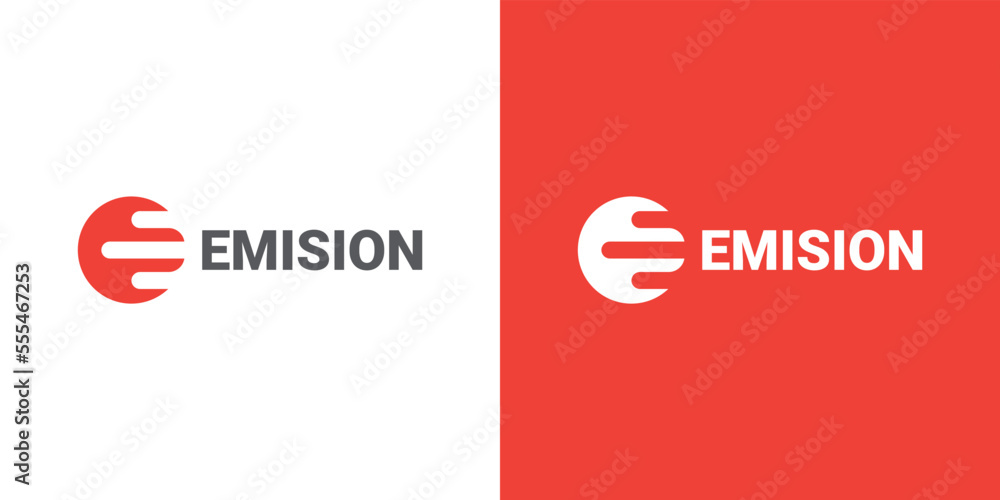 Letter E Simple Logo Stock Vector | Adobe Stock