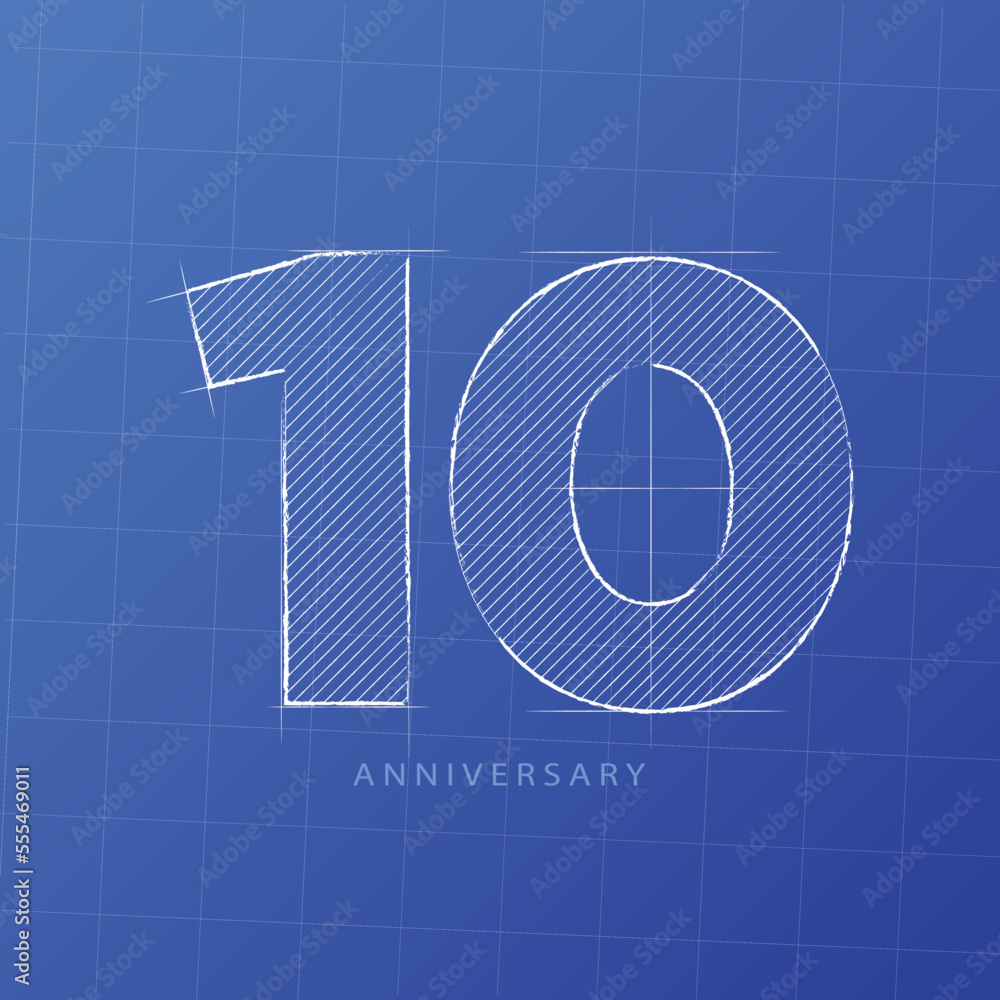 Handwriting Celebrating Anniversary Of Number 10th Year Anniversary handwriting-celebrating-anniversary-of-number-10th-year-anniversary