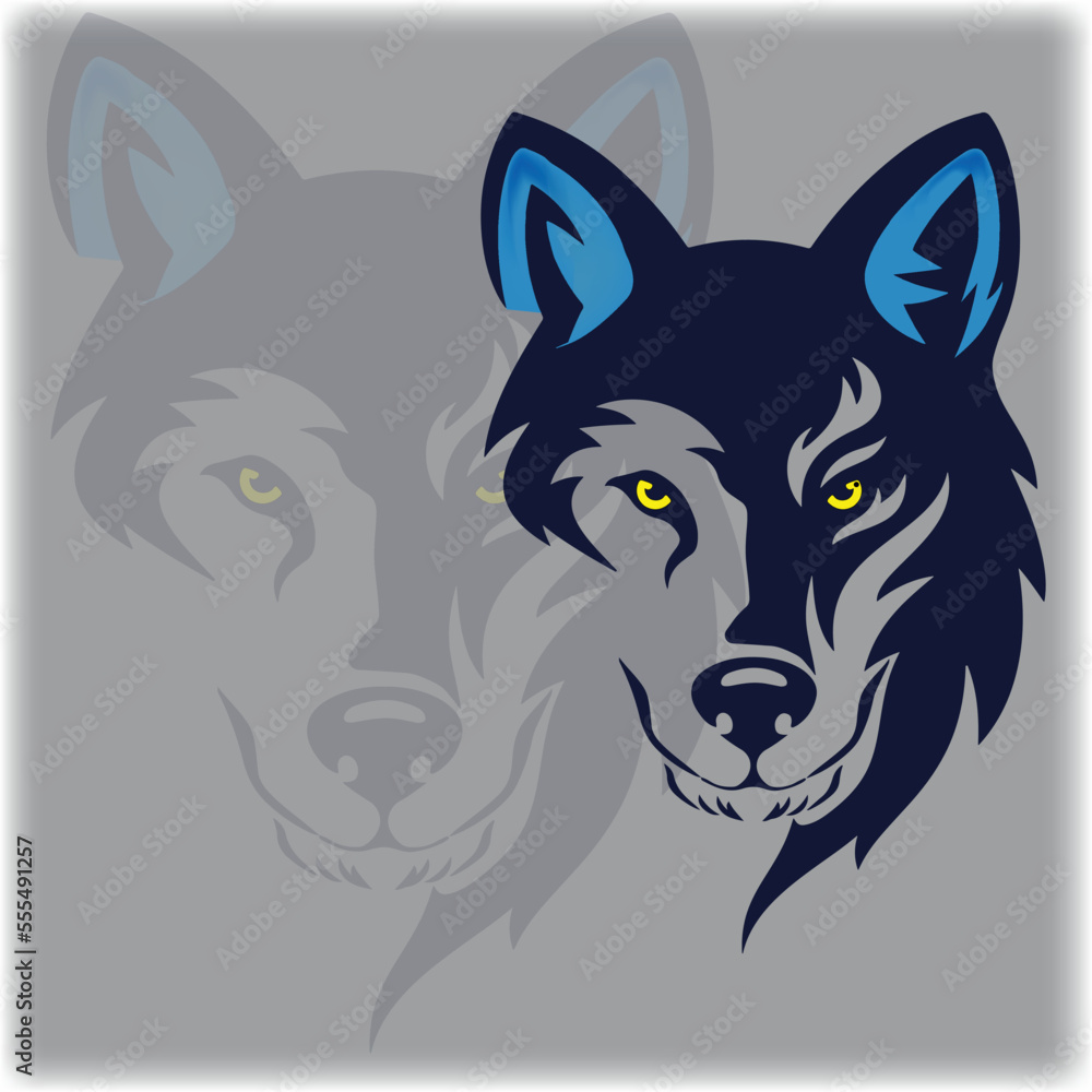 wolf vector illustrations, angry wolf vector, wolf icons, Wolf Vintage ...
