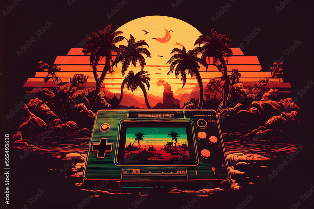 video game background Stock Illustration | Adobe Stock