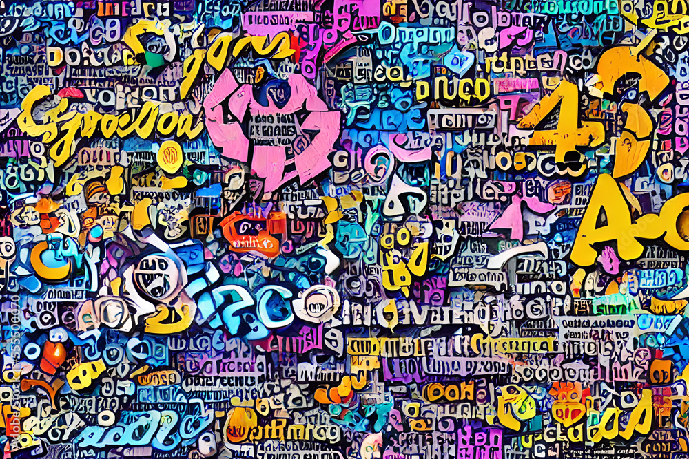 Graffiti Background, Graffiti art, Abstract Graffiti background ...