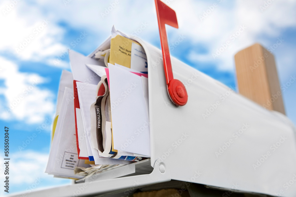 Full Mailbox Stock Photo | Adobe Stock