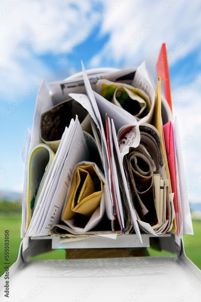 Overflowing Mailbox Stock Photo | Adobe Stock
