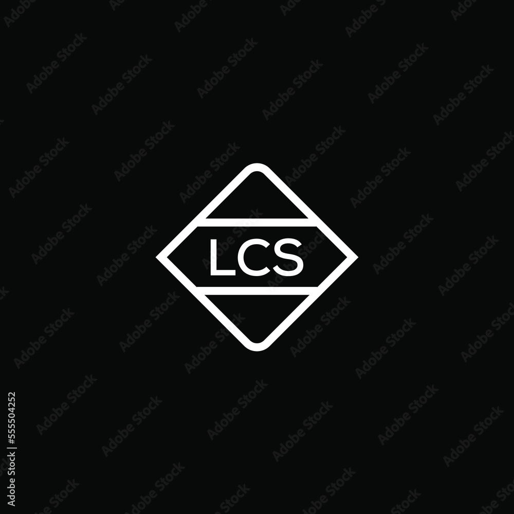 LCS 2 letter design for logo and icon.LCS monogram logo.vector ...