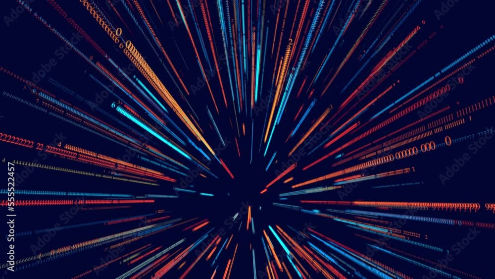 glow particles form lines. Info concept lines, ai construction light grid. Lines form hologram ...