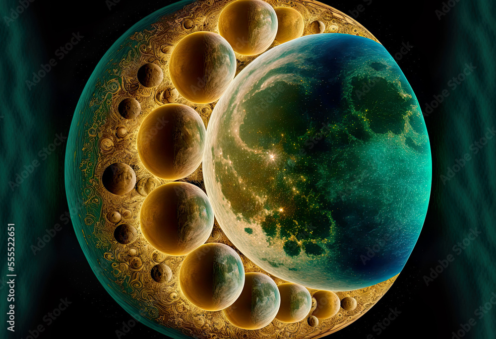 Moon and her beautiful phases, phases of the moon building up a fantasy ...