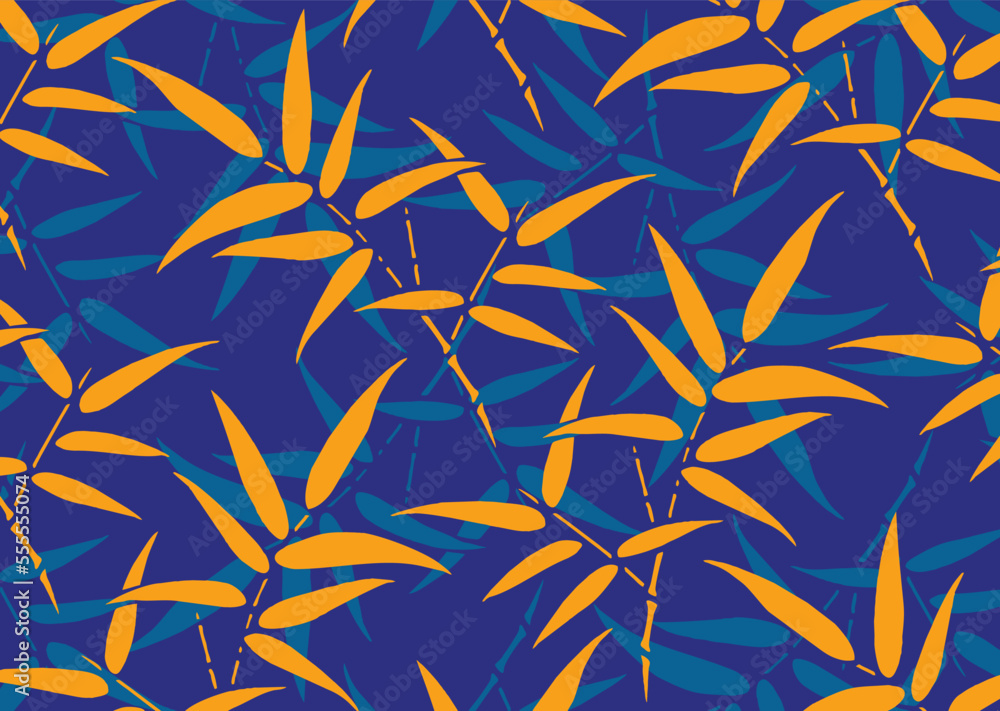 Motif desain daun bambu yang eksklusif dengan kombinasi corak motif ...