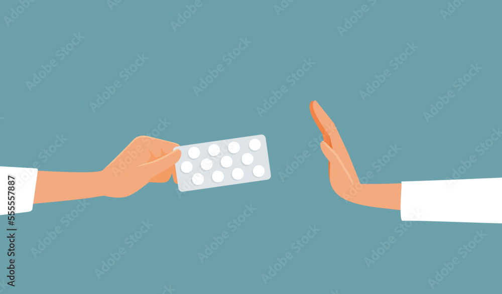 Patient Refusing Medical Treatment Vector Cartoon illustration. Person ... Patient Refusing Medical Treatment Vector Cartoon illustration. Person ...