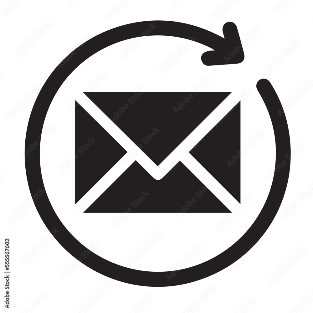 Black Circle Email Icon