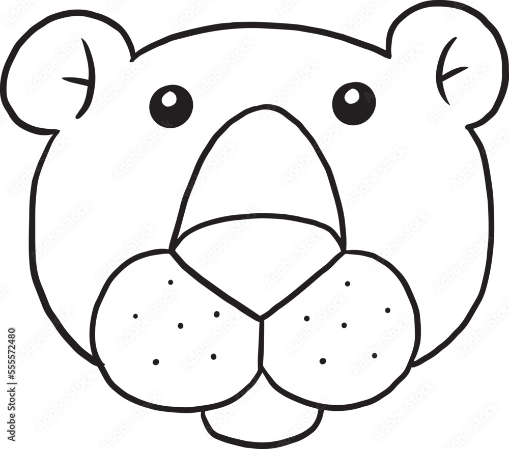 tiger cartoon doodle kawaii anime coloring page cute illustration ...