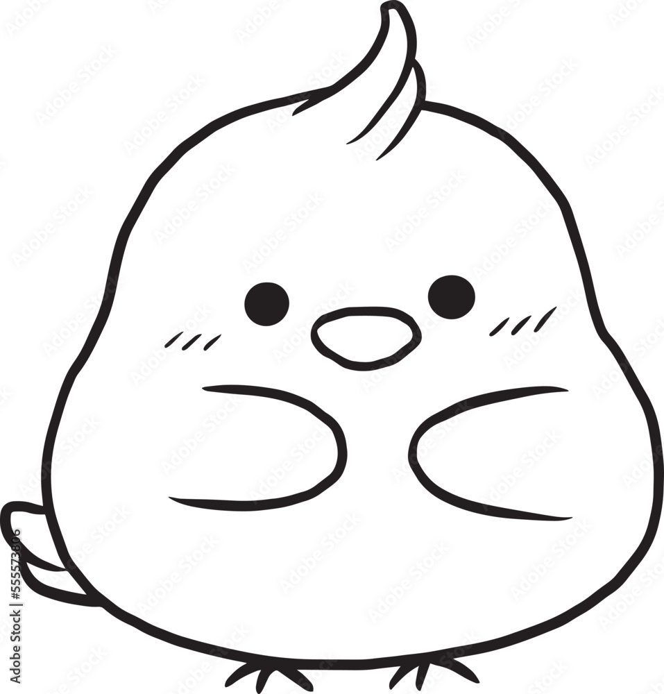 chicken pet pets cartoon doodle kawaii anime coloring page cute ...