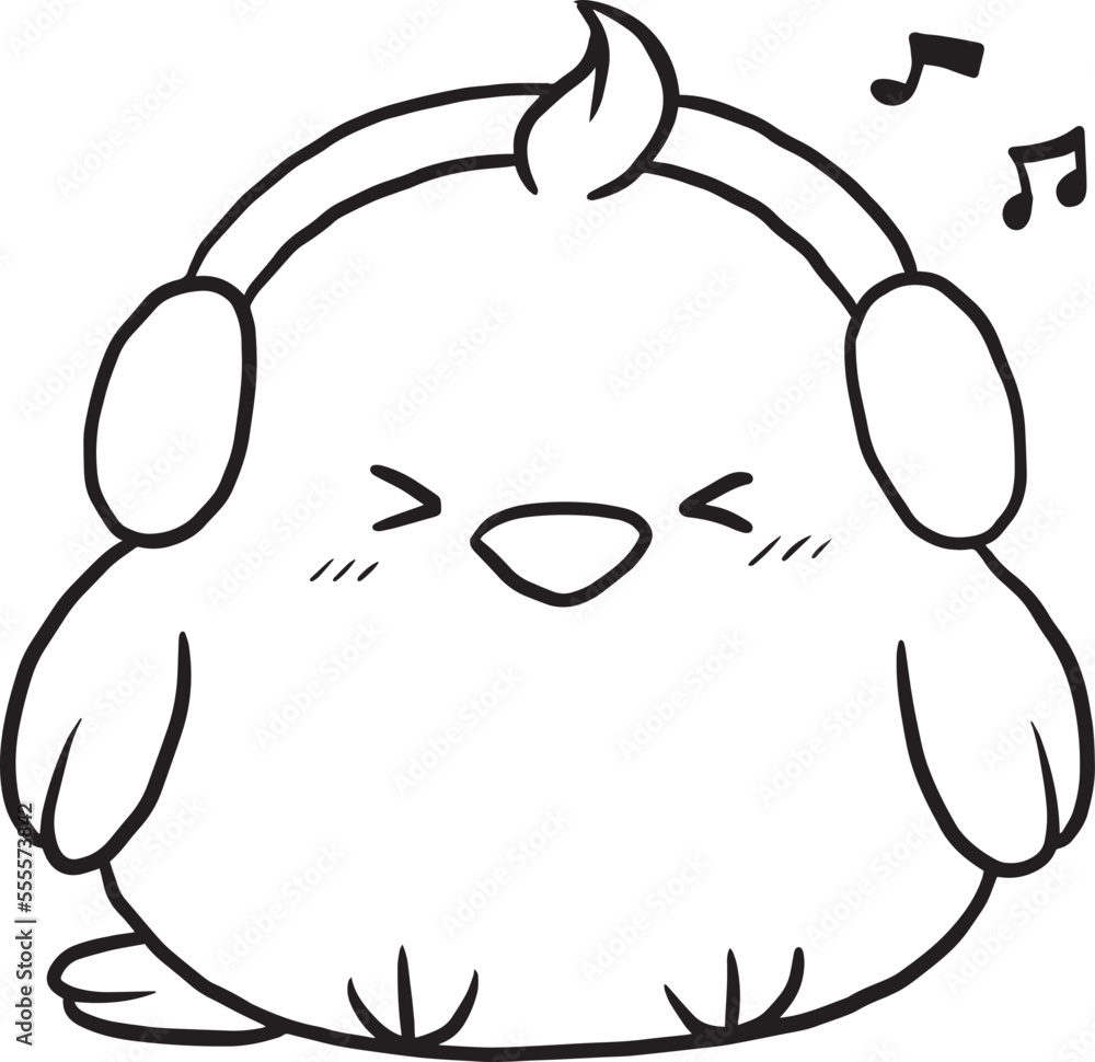 chicken pet pets cartoon doodle kawaii anime coloring page cute ...