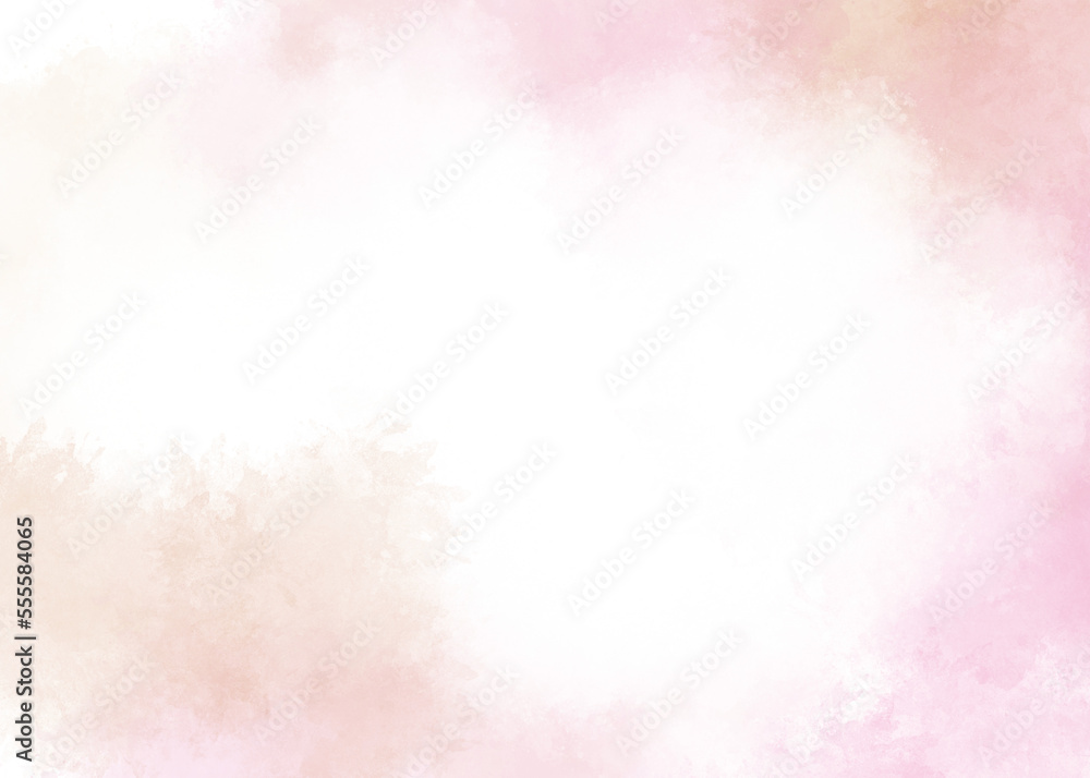 colorful watercolor corner border effect Stock Illustration | Adobe Stock