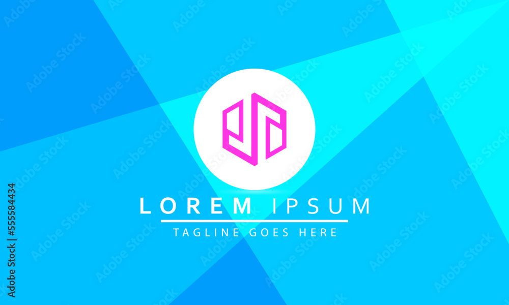 Alphabet letter icon logo S, With Pink And Blue Background. Stock ...