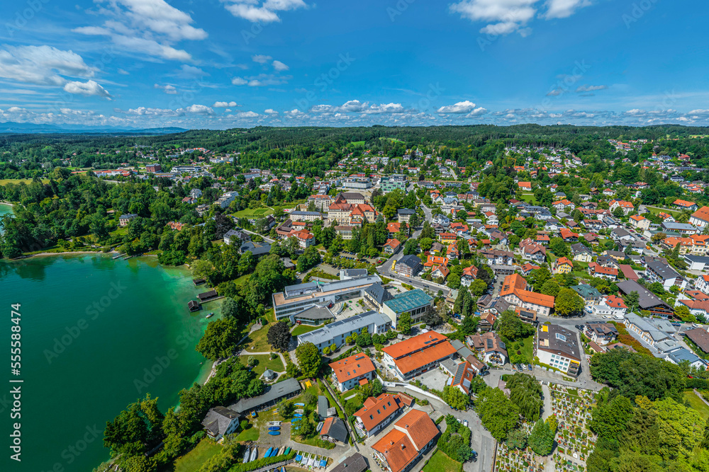 Tutzing, idyllisch gelegene Gemeinde am Westufer des Starnberger Sees ...
